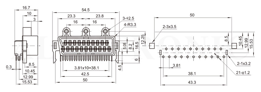 SCART Socket - ALEXTRONIC - Professional in Metal & Plastic Parts ...